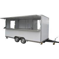 China 13ft Mobile Food Trailer with Spare Parts BBQ Hot Dog Kitchen Ice Cream Coffee Truck for sale