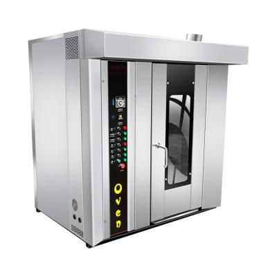 China Baguette Bakery Equipment 64 Trays Rotary Oven with Italian Pita Bread Oven Parts for sale