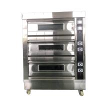 China Baking Machinery Function Electric Gas Cake Pizza Oven with Competitive and 3 Deck 9 Trays for sale
