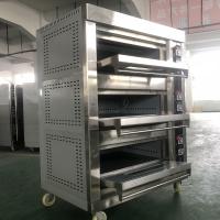 China Baking Machinery Function Electric Gas Cake Pizza Oven with Competitive and 3 Deck 9 Trays for sale