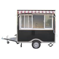 China Commercial Catering Concession Trailer with 4 Road Wheels and Fully Equipped Kitchen for sale