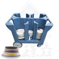 China Plastic Hotel Buffet Food Equipment Serving Trolley for Restaurant Dishes Collection for sale