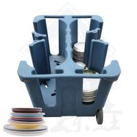 China Plastic Hotel Buffet Food Equipment Serving Trolley for Restaurant Dishes Collection for sale