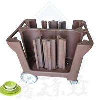 China Easily Cleaned Multi-colored Hotel Supplies Restaurant Dish Cart Dirty Dish Trolley for sale