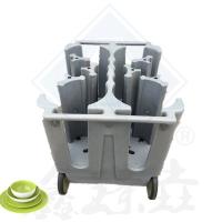 China Easily Cleaned Multi-colored Hotel Supplies Restaurant Dish Cart Dirty Dish Trolley for sale