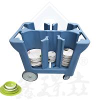 China Easily Cleaned Serving Trolley for Organized Dish Collection in Restaurant Kitchens for sale