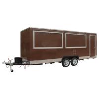 China 15ft Mobile Food Caravan for Fast Food in Bakery and Printing Shops Crepe Trailer for sale