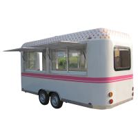China 15ft Mobile Food Caravan for Fast Food in Bakery and Printing Shops Crepe Trailer for sale