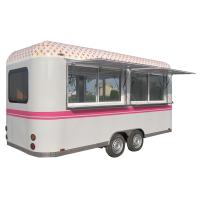 China 15ft Mobile Food Caravan for Fast Food in Bakery and Printing Shops Crepe Trailer for sale
