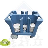 China Hospitality Hotel Supplies Dish Transporting Trolley with Modern Design Dish Cart for sale