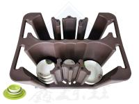 China Hospitality Hotel Supplies Dish Transporting Trolley with Modern Design Dish Cart for sale