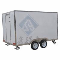 China Tow Bar Trailer Street Food Trucks Miami Ice Cream Galvanized Food Trailer Drinks Hot Dog Coffee Cart for Bakery for sale