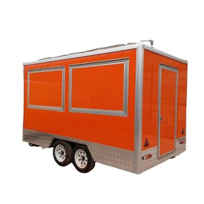 China 1000kg Outdoor Mobile Food Trailer Chicken Hot Dog Ice Cream Noodle Pizza Coffee for sale