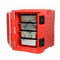 China Transportation Rotational Molding Plastic Insulated Food Pan Carrier with PU Material for sale