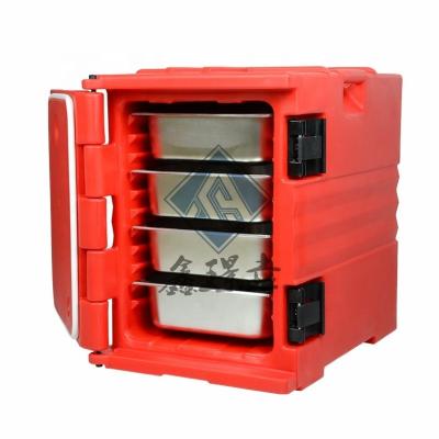 China Transportation Rotational Molding Plastic Insulated Food Pan Carrier with PU Material for sale