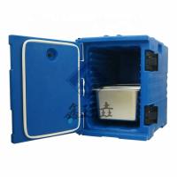 China Transportation Rotational Molding Plastic Insulated Food Pan Carrier with PU Material for sale