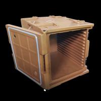 China PU Front Loading Hot Food Transport Box for Catering 120L Insulated Food Pan Carrier for sale