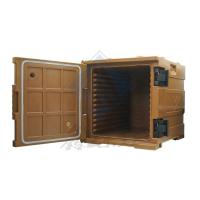 China PU Front Loading Hot Food Transport Box for Catering 120L Insulated Food Pan Carrier for sale