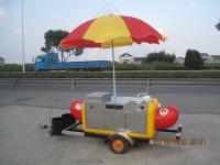 China Outdoor Street Food Vending Cart Food Service Trailer Cart for Noodle and Hotdog Dining for sale
