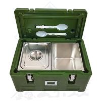 China Insulated Ice Cooler Box for Outdoor Insulation Rotomolded Food Warming Cabinet for sale