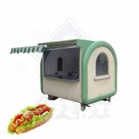 China Light Pink Mobile Food Vending Trailer Food Service Trailer Cart made from Wheat for sale
