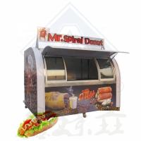 China Hot Dog Food Cart with Motorized Wheels Fully Catering Equipped and Customized Color for sale