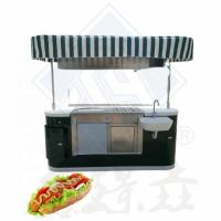 China Hot Dog Food Cart with Motorized Wheels Fully Catering Equipped and Customized Color for sale