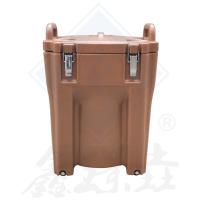 China Insulated Portable Round Barrel Beverage Cooler for Food Warming Cabinet Easy to Clean for sale