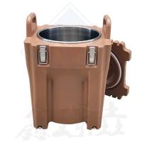 China Insulated Portable Round Barrel Beverage Cooler for Food Warming Cabinet Easy to Clean for sale