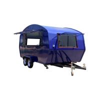 China Ice cream trailer mobile food truck with full kitchen equipment and long service life for sale