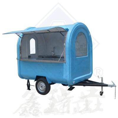 China Outdoor Mobile Food Cart Trailer Truck with Customized Equipment and Electric System for sale