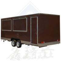 China Outdoor Mobile Food Cart Trailer Truck with Customized Equipment and Electric System for sale