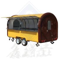 China Outdoor Mobile Food Cart Trailer Truck with Customized Equipment and Electric System for sale