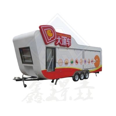 China Fully Equipped Concession Trailer for Long Service Life Food Truck on Outdoor Street for sale