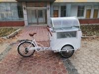 China Mobile Food Truck Machinery Function Provide food with Tricycle Bike Food Cart for sale