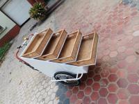 China Outdoor Street Snack Bike Food Service Trailer Cart for Vegetable Food Cart Vending for sale
