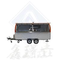 China Mobile Catering Food Truck Trailer with 200 Sets Capacity and Vegetable-based Raw Material for sale