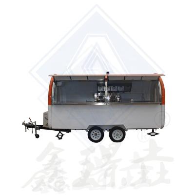 China Mobile Catering Food Truck Trailer with 200 Sets Capacity and Vegetable-based Raw Material for sale