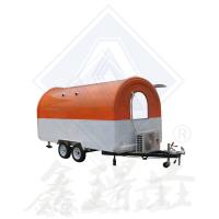 China Mobile Catering Food Truck Trailer with 200 Sets Capacity and Vegetable-based Raw Material for sale