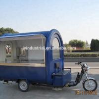 China Long Service Life Motorcycle Tricycle Ice Cream Food Truck with Fully Equipped Kitchen for sale