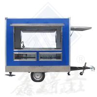 China Customized Color Vintage Food Truck Fully Equipped Restaurant Chicken Rotisserie Grill for sale