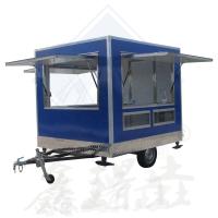 China Customized Color Vintage Food Truck Fully Equipped Restaurant Chicken Rotisserie Grill for sale