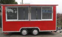 China Fully Equipped Outdoor Street Vending Fast Food Trailer with Onr Fryer and Griddle for sale