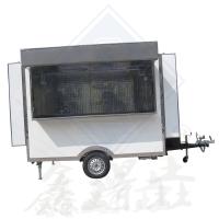 China Mobile Food Truck Galvanized Steel Multifunctional Snack Cart Grill Coffee Trailer for sale