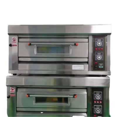China Unique 2 Deck 4 Trays Pizza Oven Perfect for Bakery in Widely Used Hotel Equipment for sale