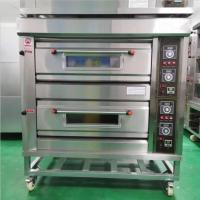 China Unique 2 Deck 4 Trays Pizza Oven Perfect for Bakery in Widely Used Hotel Equipment for sale