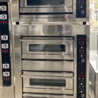 China Bakery Machinery 3 Deck Gas Bread Baking Oven for Wheat Pita Bread Manufacturing for sale