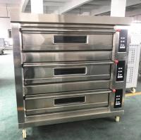 China Bakery Machinery 3 Deck Gas Bread Baking Oven for Wheat Pita Bread Manufacturing for sale