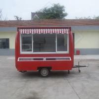 China 200set Capacity Food Shop Mobile Trailer Truck for Ice Cream Street Food Shawarma Machine for sale