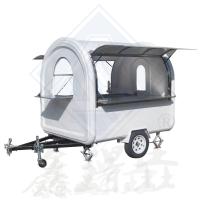 China Mobile Coffee Cart for Food Beverage Shops Snack Street Food Trailer Customized Color for sale